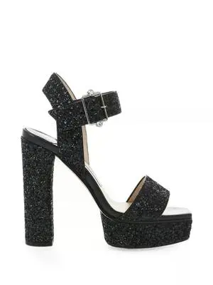 JIMMY CHOO Glitter Ankle-strap Sandals