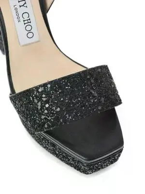 JIMMY CHOO Glitter Ankle-strap Sandals