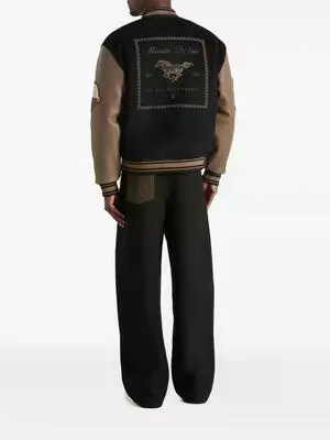 Manière De Voir Equestrian Wool-blend Varsity Jacket