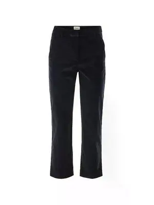 Max Mara Cotton-velvet Trousers - Blue