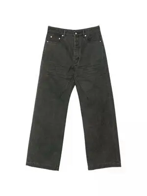 Rick Owens Faded-effect Wide-leg Jeans - Grey