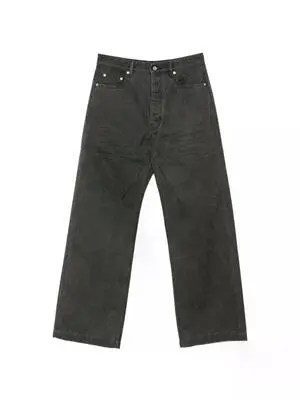 Rick Owens Dark Wash Bottoms For Men
