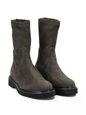 GUGLIELMO ROTTA Suede Zip-up Boots