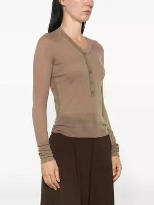 JOSEPH Fine-knit V-neck Cardigan