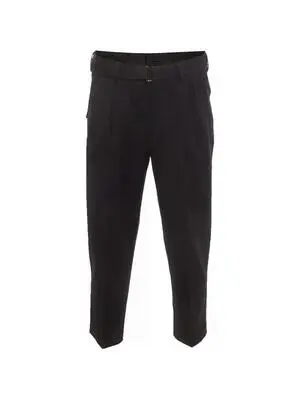 Zegna Double-pleated Tapered Trousers - Blue