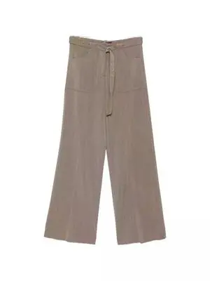 Seafarer Belted Wide-leg Trousers
