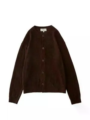 Studio Nicholson Andres Crew-neck Cardigan - Brown