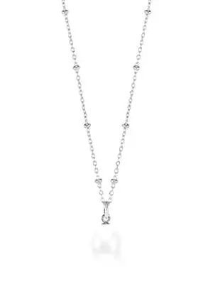 DOWER & HALL Pearl Pendant Necklace - Silver