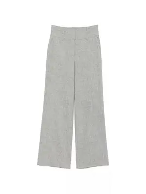 Lorena Antoniazzi High-waisted Wide-leg Trousers - Grey