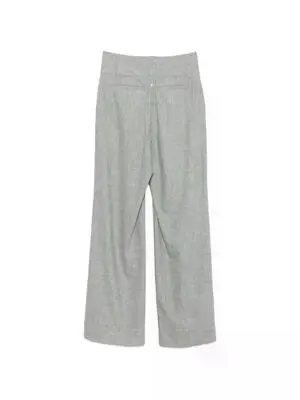 Lorena Antoniazzi High-waisted Wide-leg Trousers - Grey