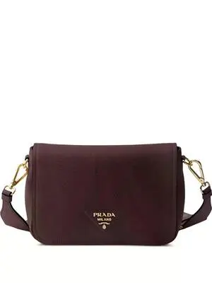 Prada Leather Shoulder Bag - Red
