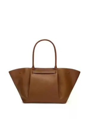 DEMELLIER The New York Contrast-stitching Leather Tote Bag