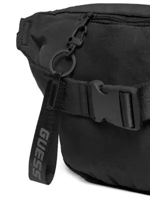 Guess Crinkle-finish Logo-patch Belt Bag