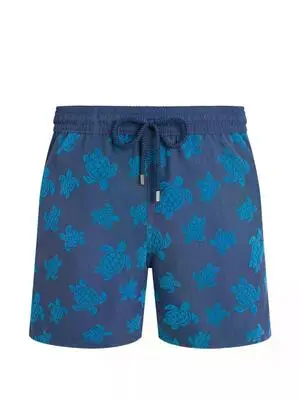 Vilebrequin Turtle-print Swim Shorts - Blue