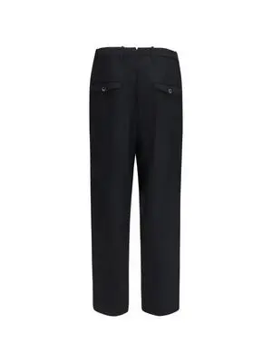 NINE:INTHE:MORNING Wide-leg Belt-loops Trousers - Black