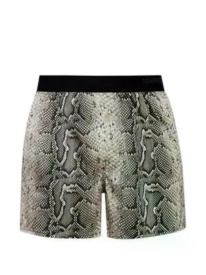 TOM FORD Snakeskin-print Boxers - Grey
