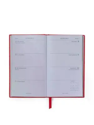Smythson 2027 Panama-leather Weekly Planner