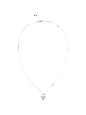 Guess Heart-lock Necklace - Silver