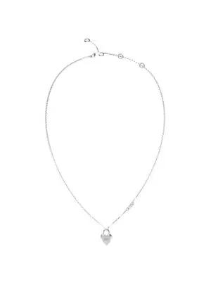 Guess Heart-lock Necklace - Silver