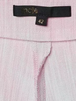 Maje Wide-leg Poplin Trousers - Pink