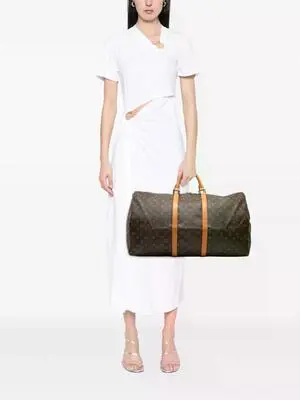LOUIS VUITTON 1990 Monogram Keepall 60 Travel Bag