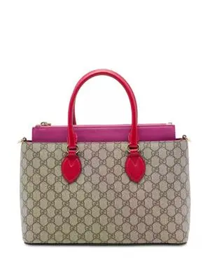 Gucci 2016-2026 Gg Supreme Linea A Satchel - Neutrals