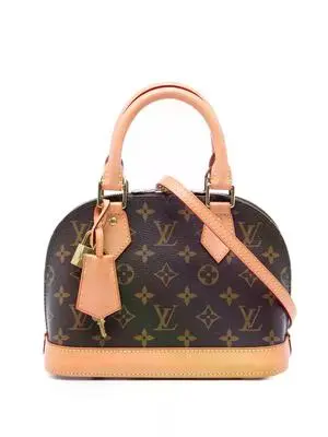 LOUIS VUITTON 2021 Monogram Alma Bb Satchel - Brown