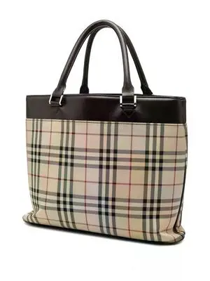 Burberry 2000-2017 House Check Canvas Tote Bag