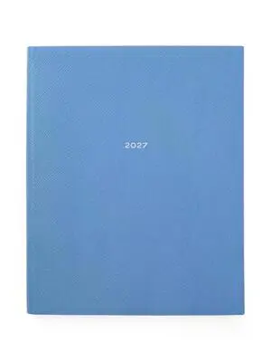 Smythson 2027 Portobello Weekly Vertical Diary - Blue