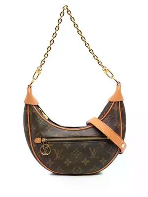 LOUIS VUITTON 1990-2010 Monogram Loop Satchel - Brown