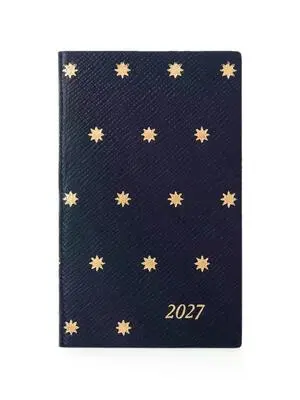 Smythson Panama Star-print Diary - Blue