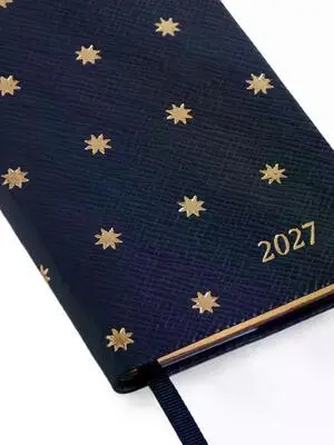 Smythson Panama Star-print Diary