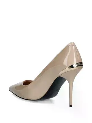 Moschino Logo-engraved Pointed-toe Pumps