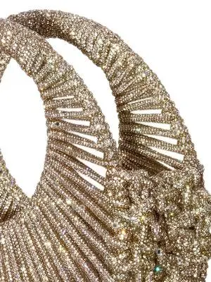 HIBOURAMA Jaya Crystal-embellished Woven Tote Bag - Gold