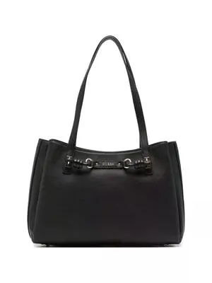 Guess Camelia Leather Shoulder Bag - Black