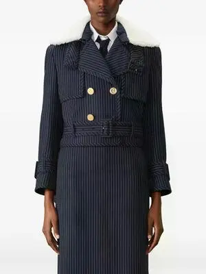 Thom Browne High Twist Wool Cropped Trench