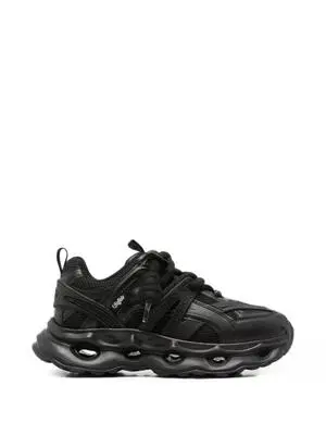 BUFFALO Malaga Lace Panelled Chunky Sneakers - Black