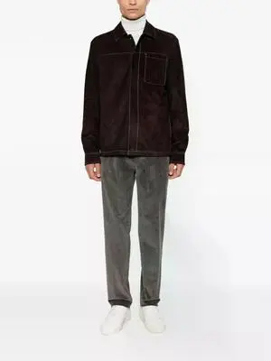 Eleventy Corduroy Pleated Trousers