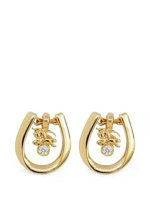Burberry Horseshoe Earrings - Gold