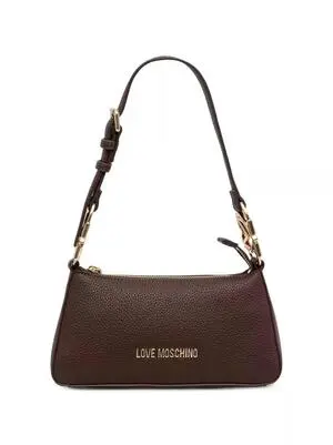 Moschino Logo-lettering Shoulder Bag - Brown