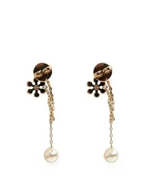 Tory Burch Moondance Pearl Chain Earrings