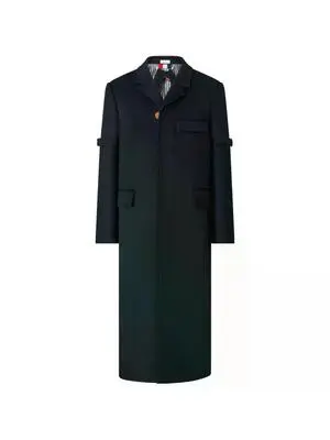 Thom Browne Cashmere Chesterfield Overcoat - Blue