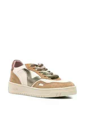 Victoria Beckham Panelled Leather Sneakers - Neutrals