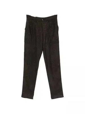 Eleventy Flecked Trousers - Brown