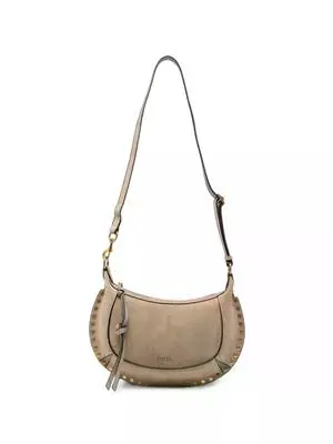 Isabel Marant Étoile Oskan Moon Stud-embellished Shoulder Bag - Neutrals