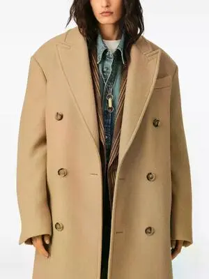 AMI Paris Long Double-breasted Wool Coat
