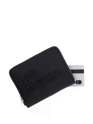 Moschino Logo-embossed Zip-around Wallet