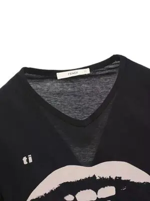 Fendi V-neck T-shirt