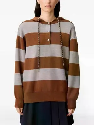 Claudie Pierlot Striped-pattern Hoodie