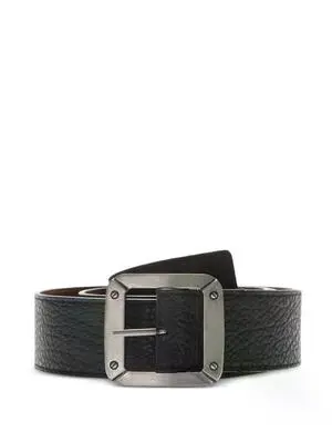 Acne Studios Textured Square-buckle Belt - Black